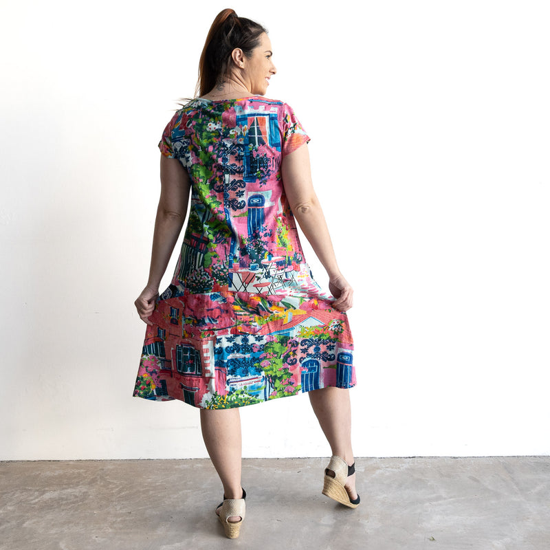 Postcard Cotton Knit A-line Dress by Orientique Australia - Scooter ...