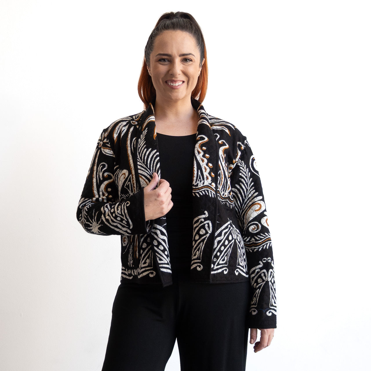 Reversible Quilted Crop Jacket by Orientique Australia - Indus - 42212 ...